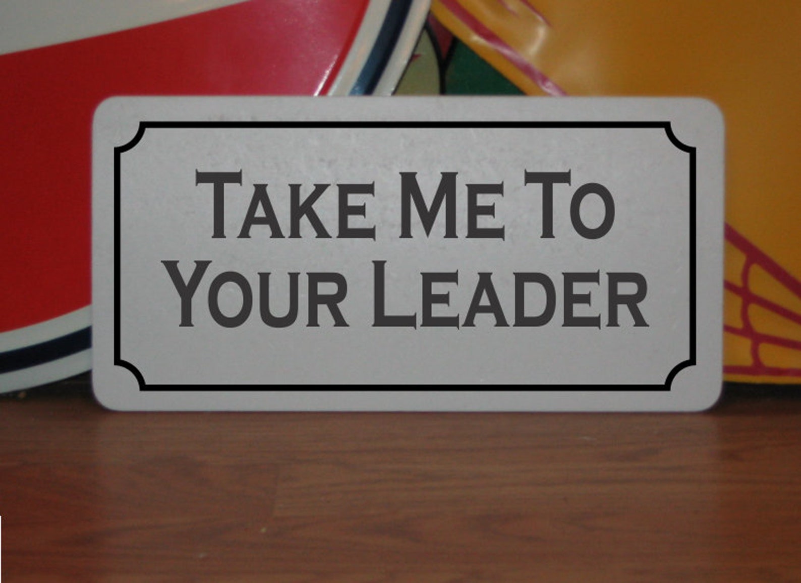 Take Me to Your Leader Metal Sign Alien Spaceship - Etsy