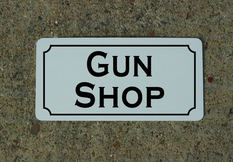 GUN SHOP Metal Sign Shooting Range - Etsy