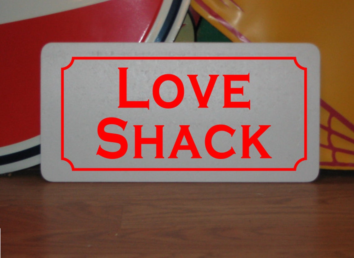 LOVE SHACK Metal Sign for Decor Bedroom Beach Lake House - Etsy