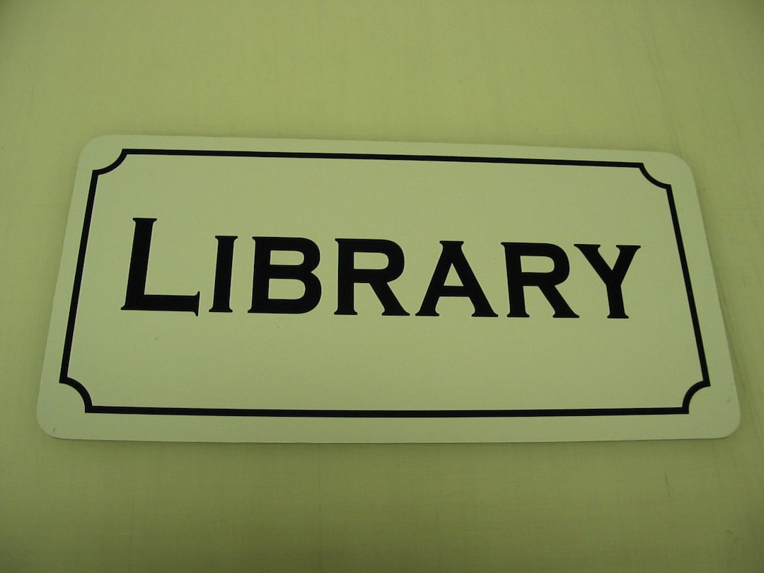 LIBRARY.. Metal Sign for Books Comics Music Albums - Etsy