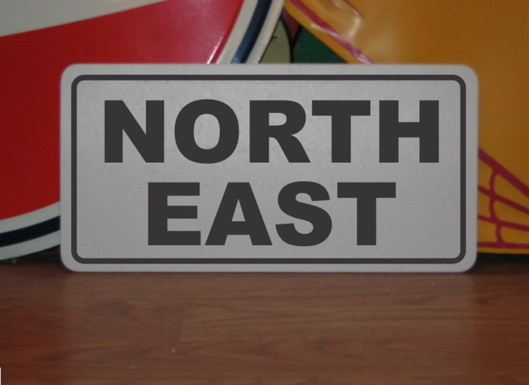 NORTH EAST Metal Sign Highway Street Road Design Airport Runway - Etsy