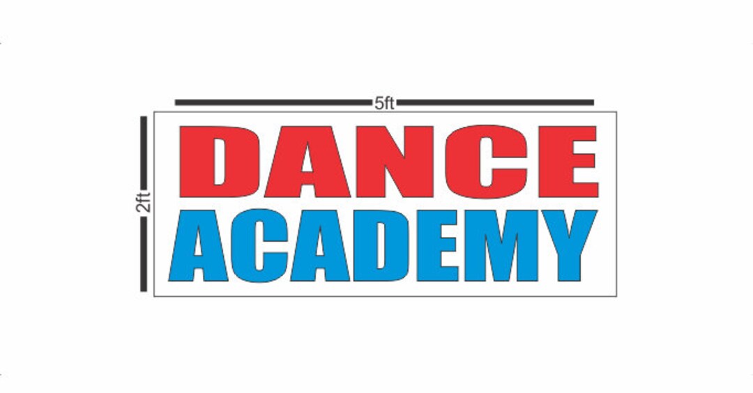 Dance Academy Banner Sign - Etsy