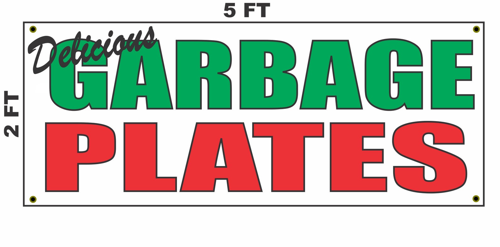 Garbage Plates Banner Sign - Etsy