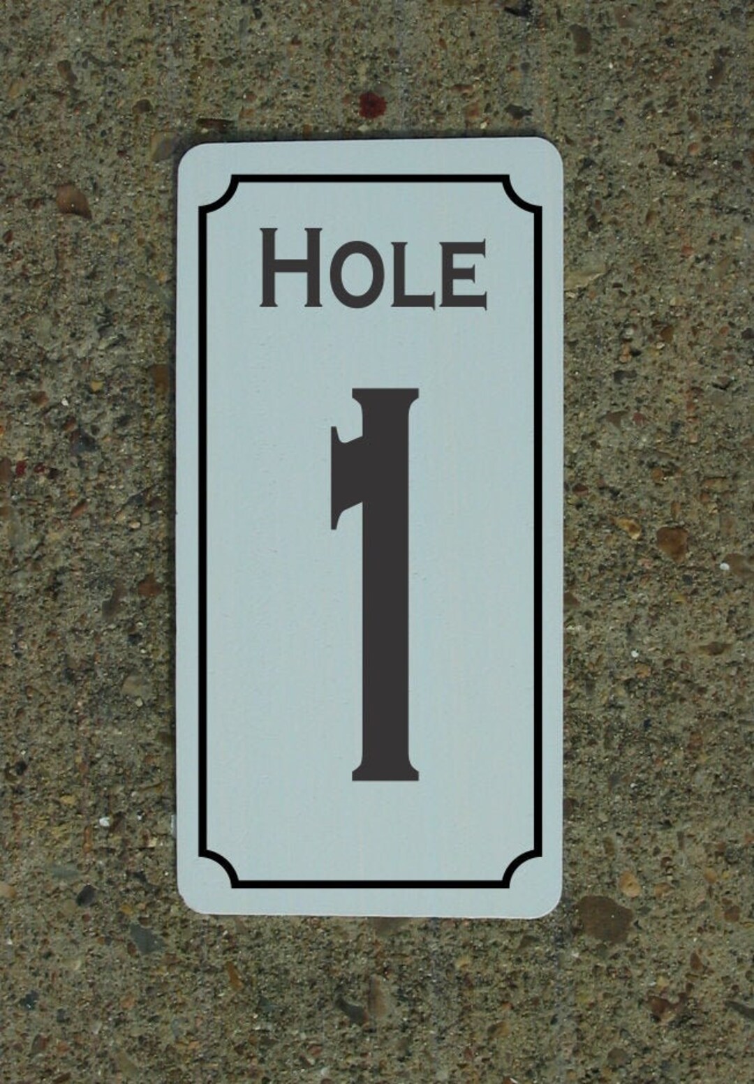 Hole 1 Metal Sign for Golf Course Driving Range Pro Shop Nineteenth - Etsy
