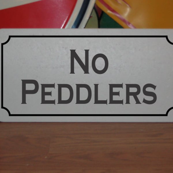 No Peddler Sign - Etsy