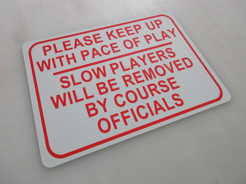 Vintage Golf Keep up Pace... Metal 9x12 Sign Golf Course Club - Etsy