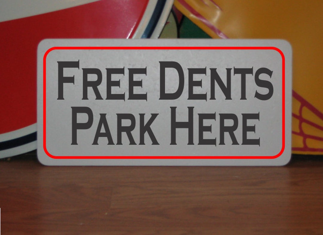 FREE DENTS Metal Sign for Vintage Design Decor - Etsy