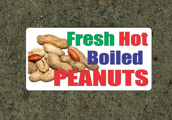 Fresh Hot BOILED PEANUTS Metal SIGN for Restaurant Kitchen | Etsy