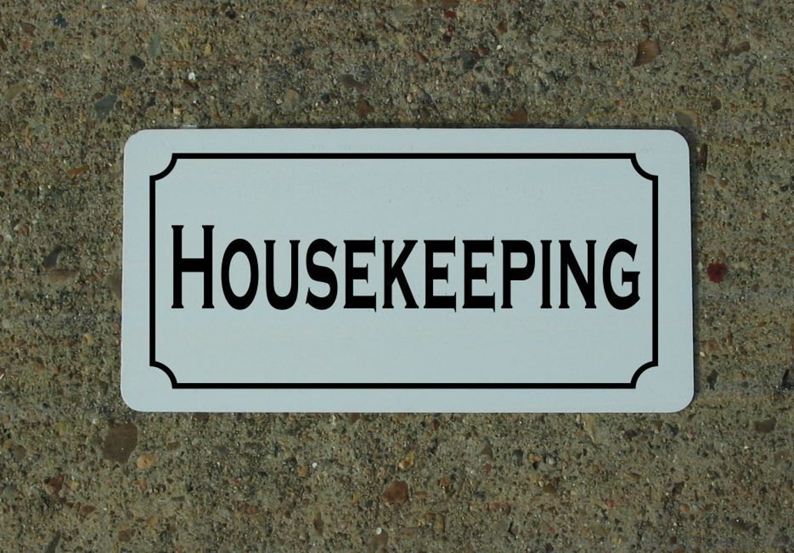 HOUSEKEEPING Hotel Motel Retro Style Metal sign | Etsy