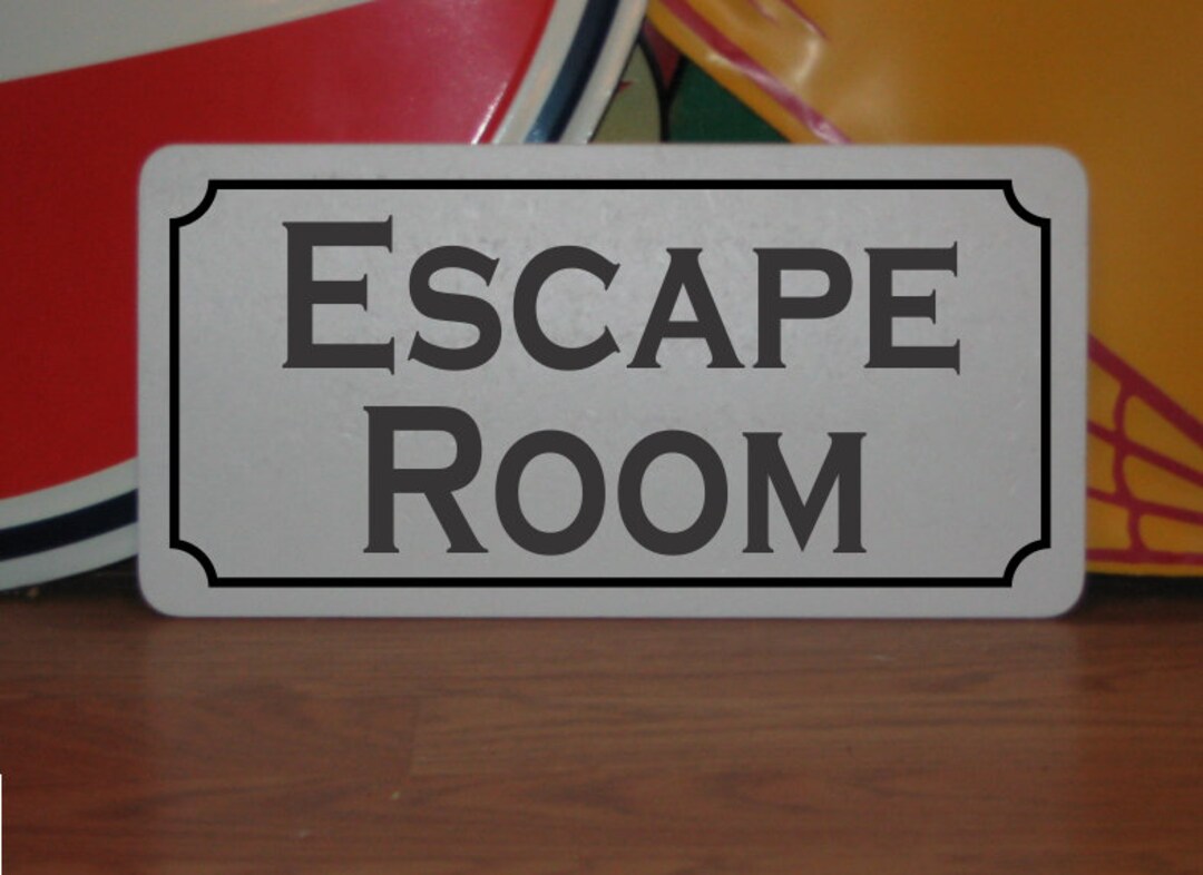 Escape Room Metal Sign - Etsy