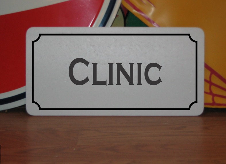 Clinic Metal Sign for Pharmacy or Doctors Office Dr ER - Etsy UK
