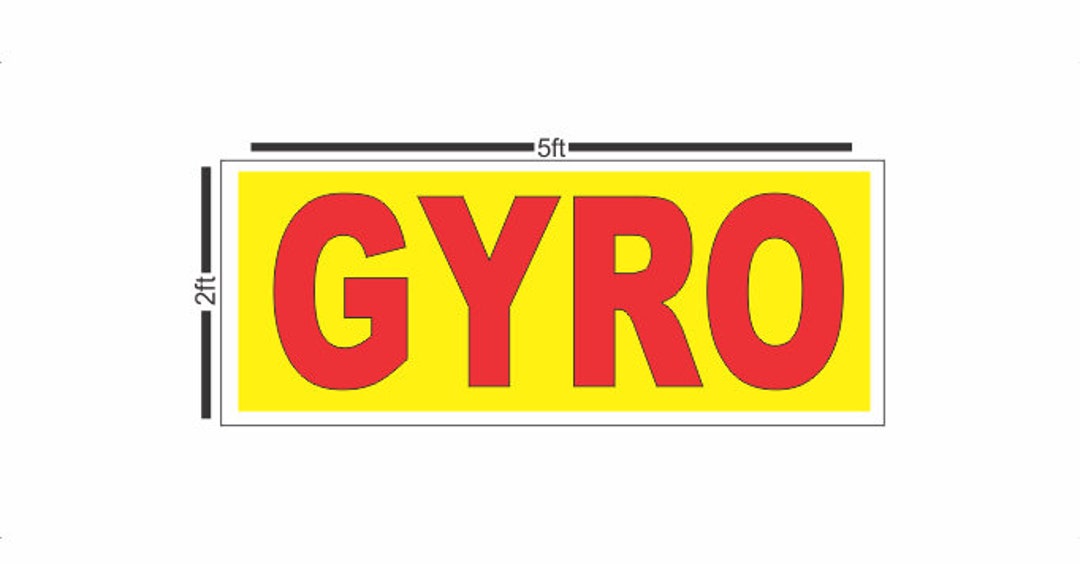 Gyro Banner Sign - Etsy