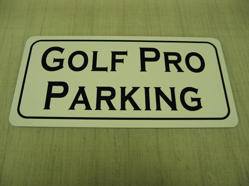 GOLF PRO PARKING Metal Sign for Golf Course Club | Etsy