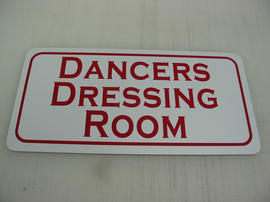 DANCERS DRESSING ROOM Metal Sign - Etsy
