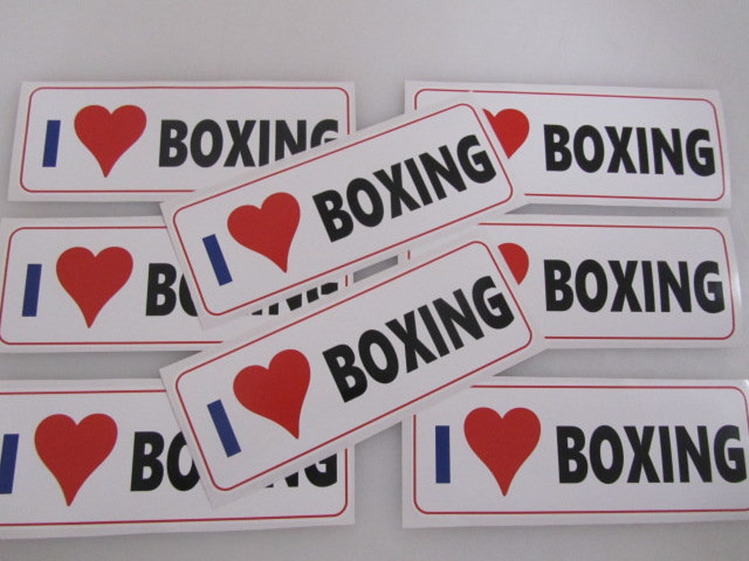8 I LOVE BOXING Sticker LOT Car Window Decal Bumper Sticker Wholesale ...