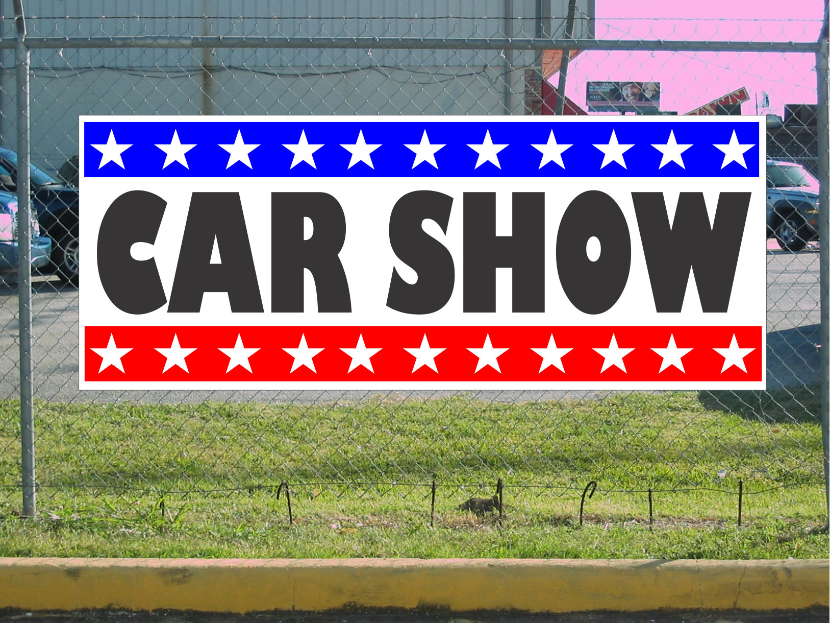 Car Show Banner Sign Stars and Stripes | Etsy