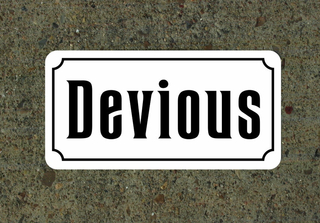 DEVIOUS Metall Schild für Haunted House Halloween Geist Hexe Wican Wica ...