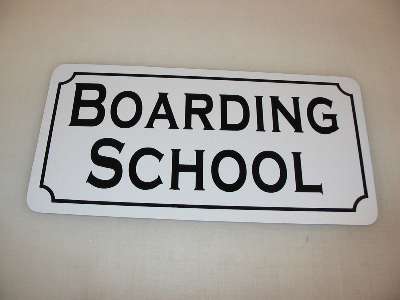 BOARDING SCHOOL Metal Sign - Etsy