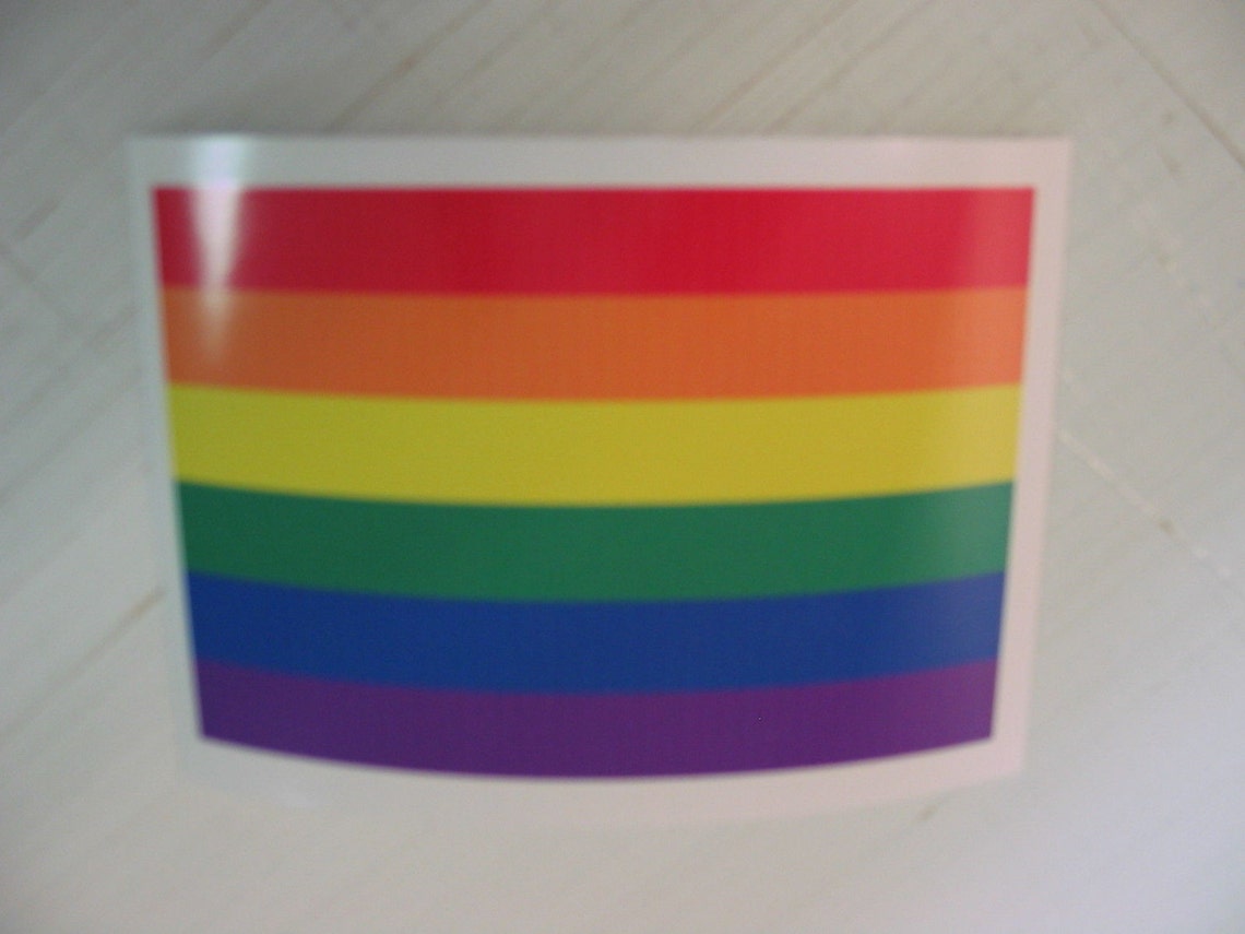 RAINBOW FLAG Sticker Decal 4 Car Window Truck Gear GAY Glbt Decal ...