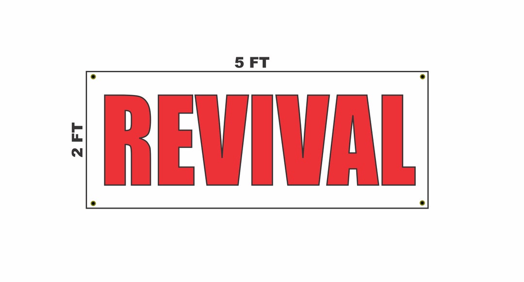 Revival Banner Sign Church - Etsy