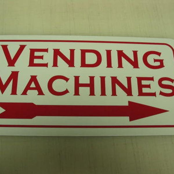 Vending Machines Sign - Etsy