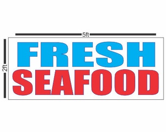 Fresh Seafood Sign - Etsy