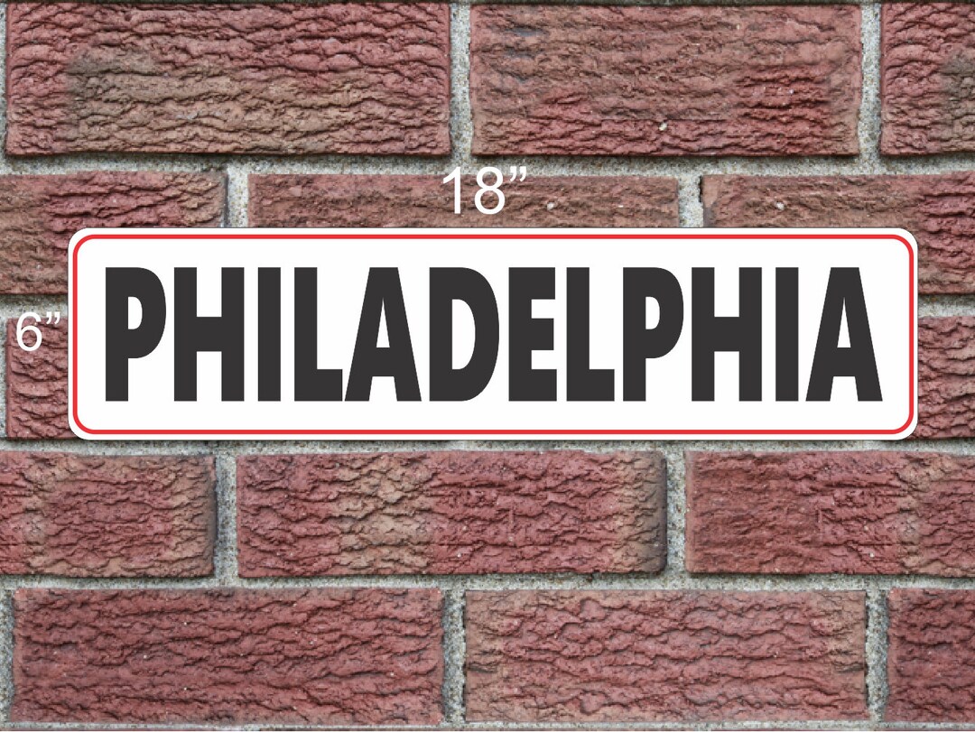 PHILADELPHIA Metal Sign - Etsy