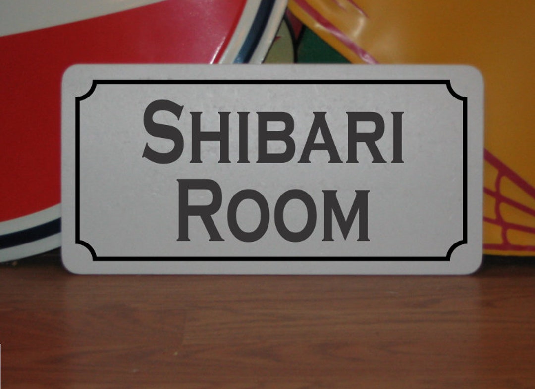 Shibari Room Metal Sign - Etsy