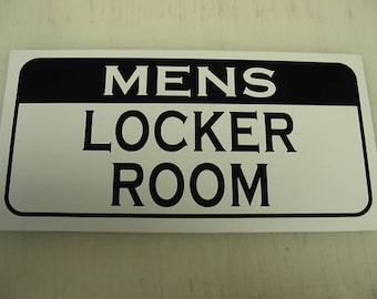 BOYS LOCKER ROOM Metal Sign | Etsy