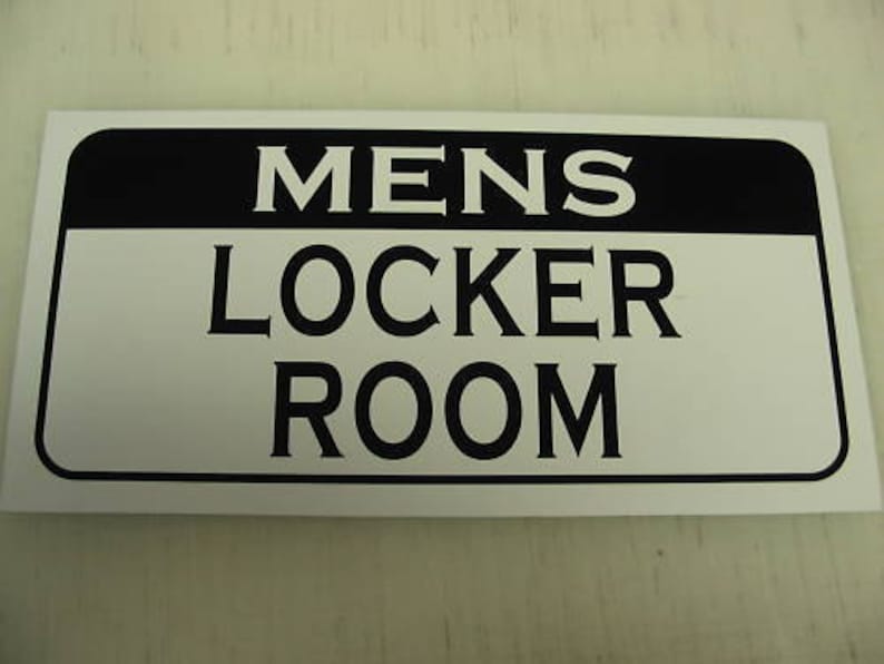 MENS LOCKER ROOM... Metal Sign - Etsy