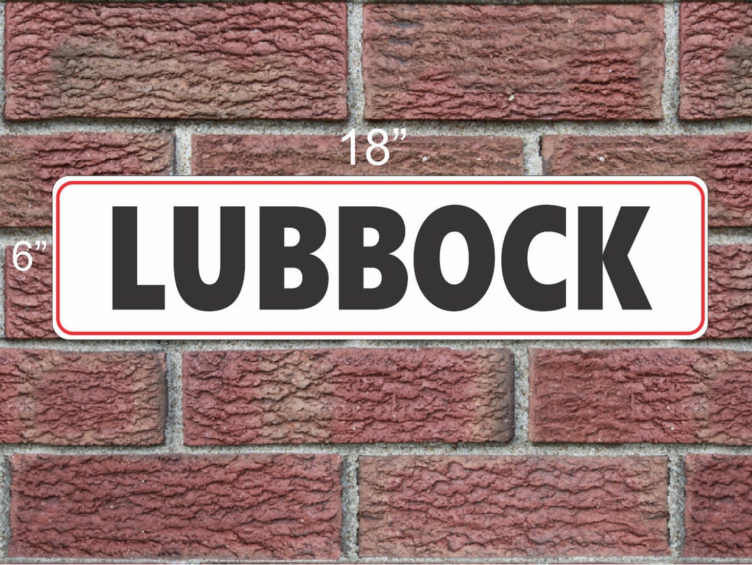 LUBBOCK Metal Sign - Etsy