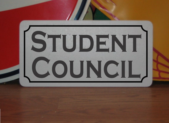 STUDENT COUNCIL Metal sign | Etsy