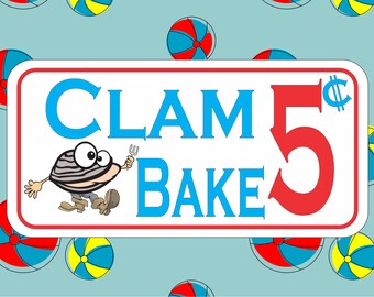 Clam Bake Sign - Etsy