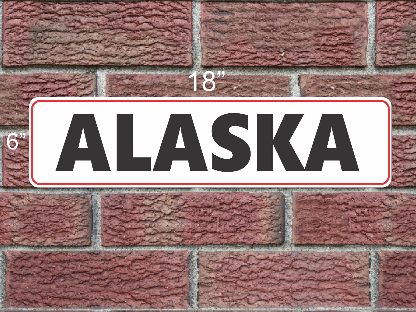 ALASKA Metal Sign | Etsy