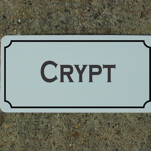 Crypt Sign - Etsy