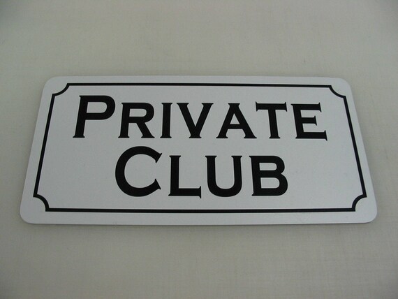 PRIVATE CLUB Metal Sign 4 Pool Hall Dance Bar Golf Restaurant | Etsy