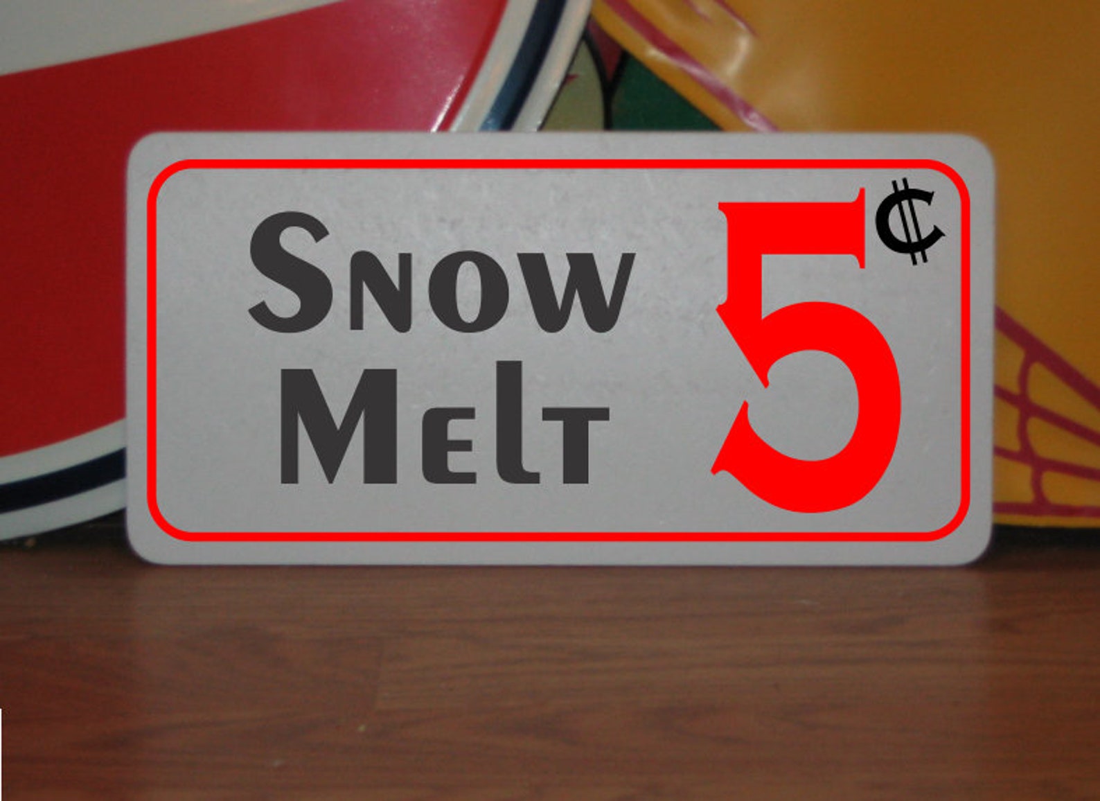 Snow Melt 5 Cents Metal Sign - Etsy