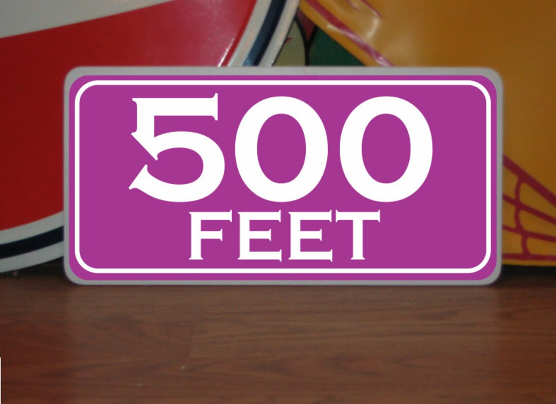 Vintage Look 500 FEET MARKER Metal Sign 4 Golf Club Yardage - Etsy