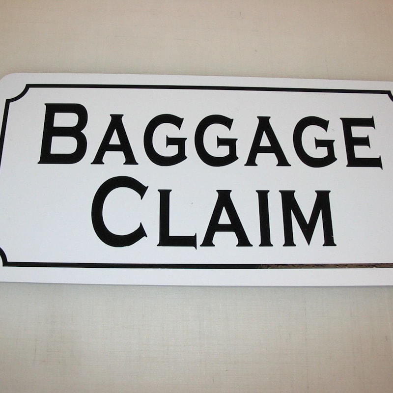 Baggage Claim Sign - Etsy