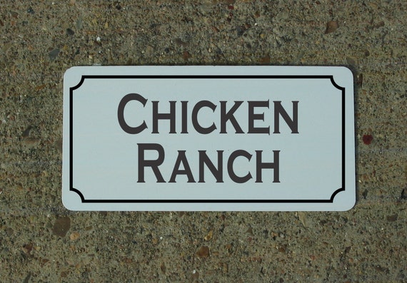 CHICKEN RANCH Metal Sign Barn Coop Farm Ranch | Etsy