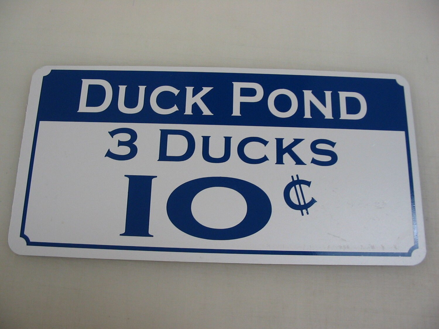 Duck Pond Game Sign