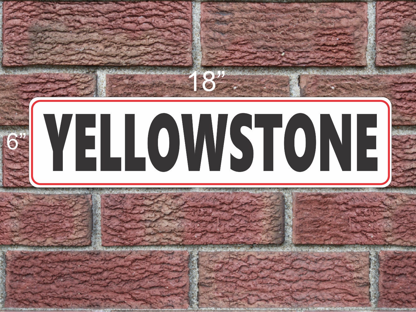 YELLOWSTONE Metal Sign 6x18 - Etsy UK