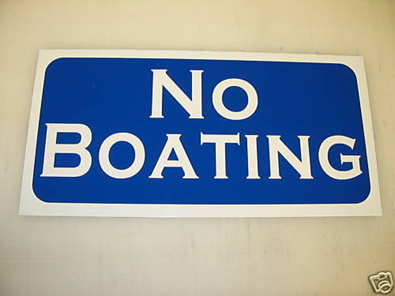 NO BOATING Metal Sign for Lake Bay Pond House - Etsy