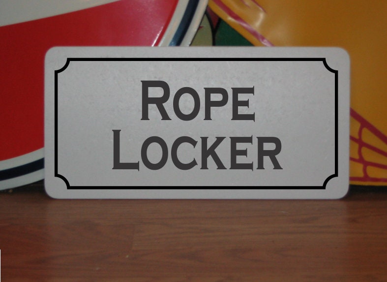 Rope Locker Metal Sign Military Navy Ship - Etsy UK