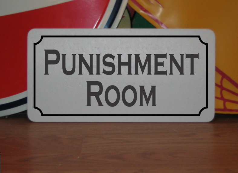 Punishment Room Metal Sign Bdsm S&M Decor Bedroom Bathroom Bondage - Etsy