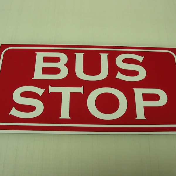 Bus Stop Sign - Etsy