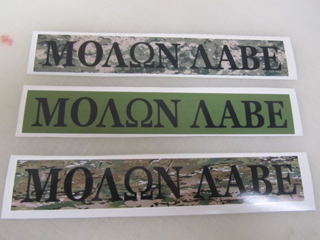 3 MOLON LABE Od Green Camo Digital Multi-cam Car Truck Window Bumper ...
