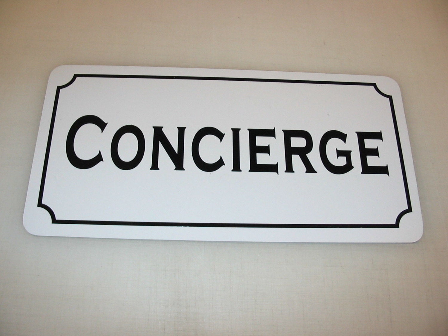 Hotel Motel CONCIERGE Metal Sign | Etsy