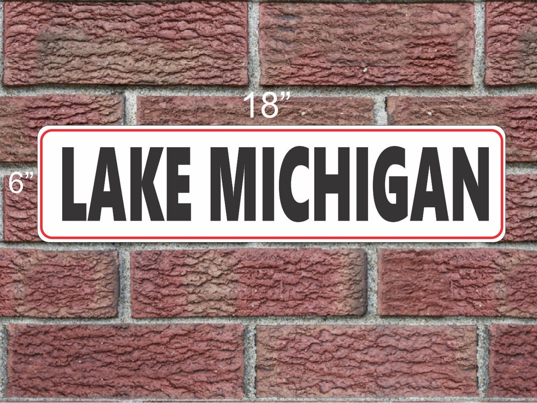 LAKE MICHIGAN Metal Sign 6x18 - Etsy