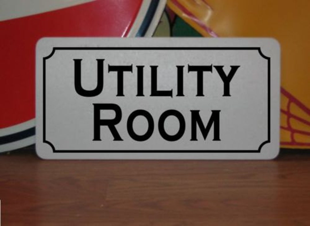 UTILITY ROOM Metal Sign - Etsy